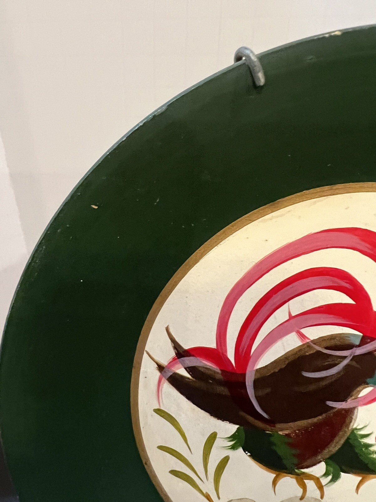 Vintage Holt Howard Hand Painted Wood Rooster Plate Tom Fitz-Simons ...