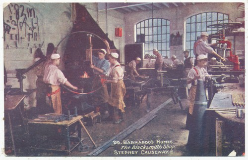 Dr. Barnardo's Homes. The Blacksmith's Shop, Stepney Causeway, E ...