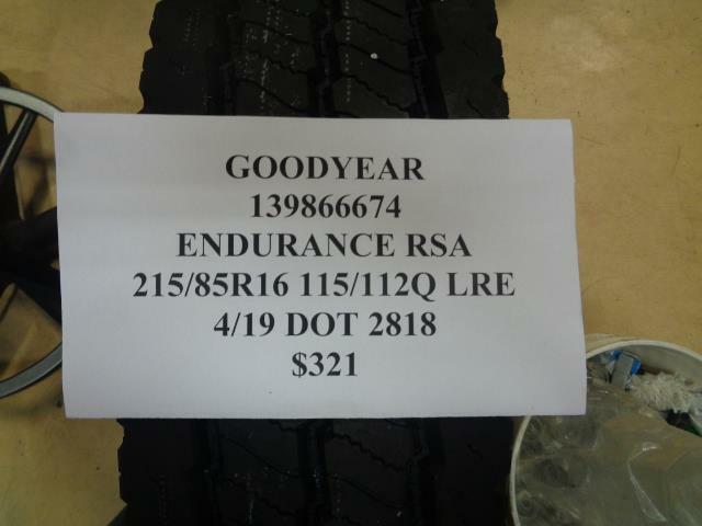Goodyear Endurance RSA 215/85R16 Tire for sale online | eBay