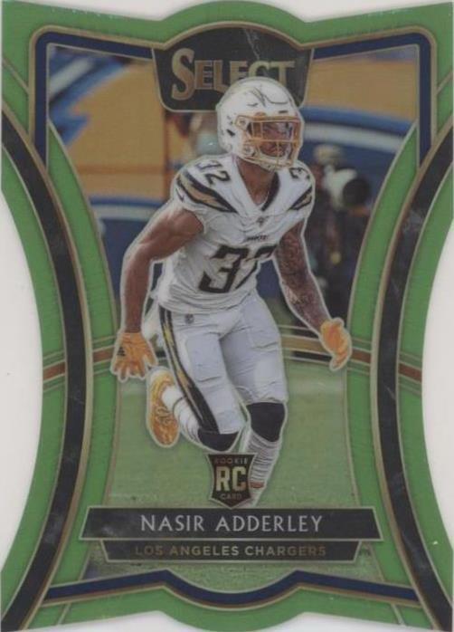 2019 Panini Select - Premier Level Die-Cut Nasir Adderley #112 Neon ...