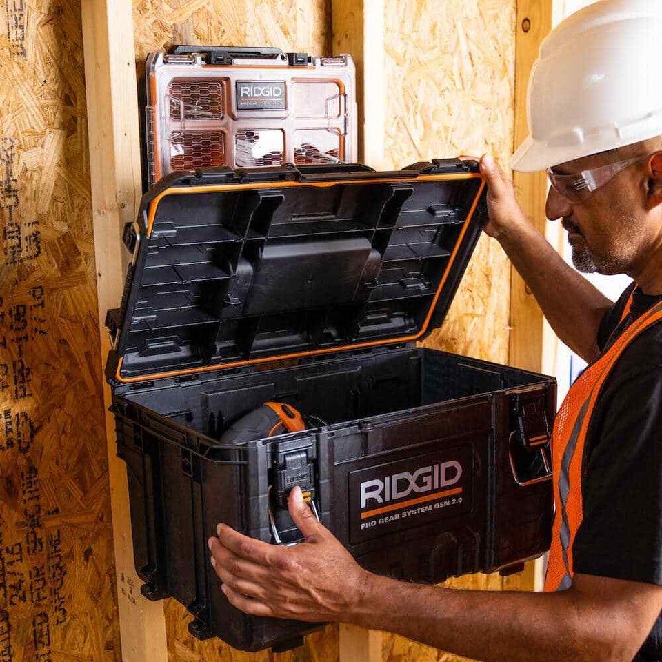 RIDGID Gen 2.0 Pro Gear System 22 In. Modular Tool Box Storage and ...