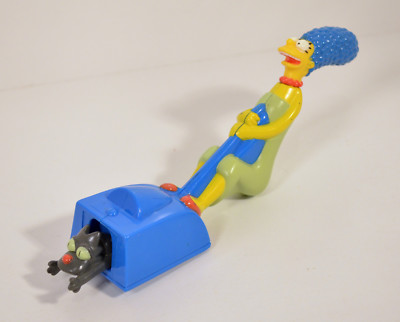 RARE 1998 Marge & Snowball Vacuum 6" Burger King EUROPE Action Figure ...