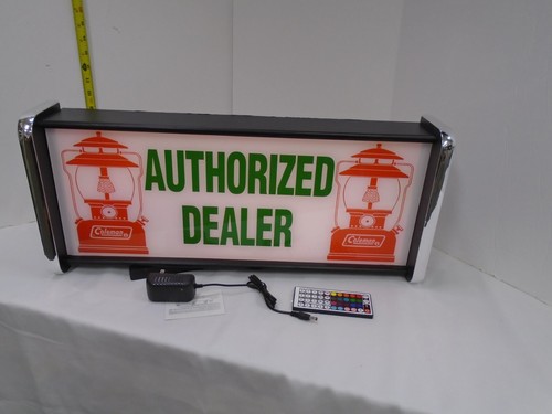 Coleman Lanterns Dealer LED Display lighted sign lightbox Wall Hanging ...