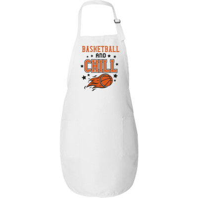Basketball and Chill Cool Novelty Basketball Apron Fun New Hoops ...