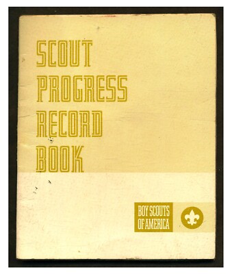 Vintage 1972 Scout Progress Record Book Boy Scouts of America Life ...