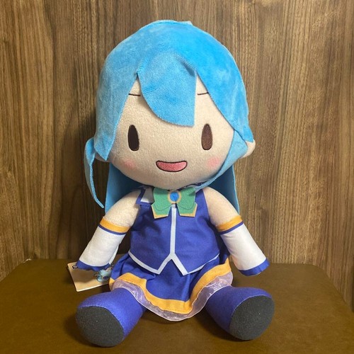 Konosuba season 3 Aqua Fuwa Puchi L Plush Toy Doll 27cm New SEGA 2024 ...