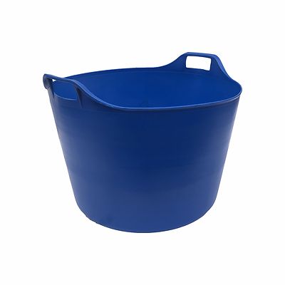 dark blue xl 76l flexi tub bucket trug storage flexible basket heavy ...
