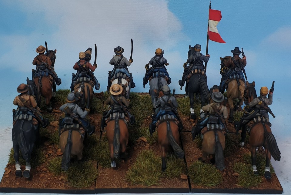 28mm Perry Miniatures ACW Confederate Cavalry x12 Black Powder | eBay UK
