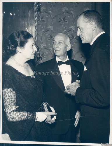 1959 Rome Antonio Segni Manlio Brosio President Eisenhower 7X9 Vintage ...