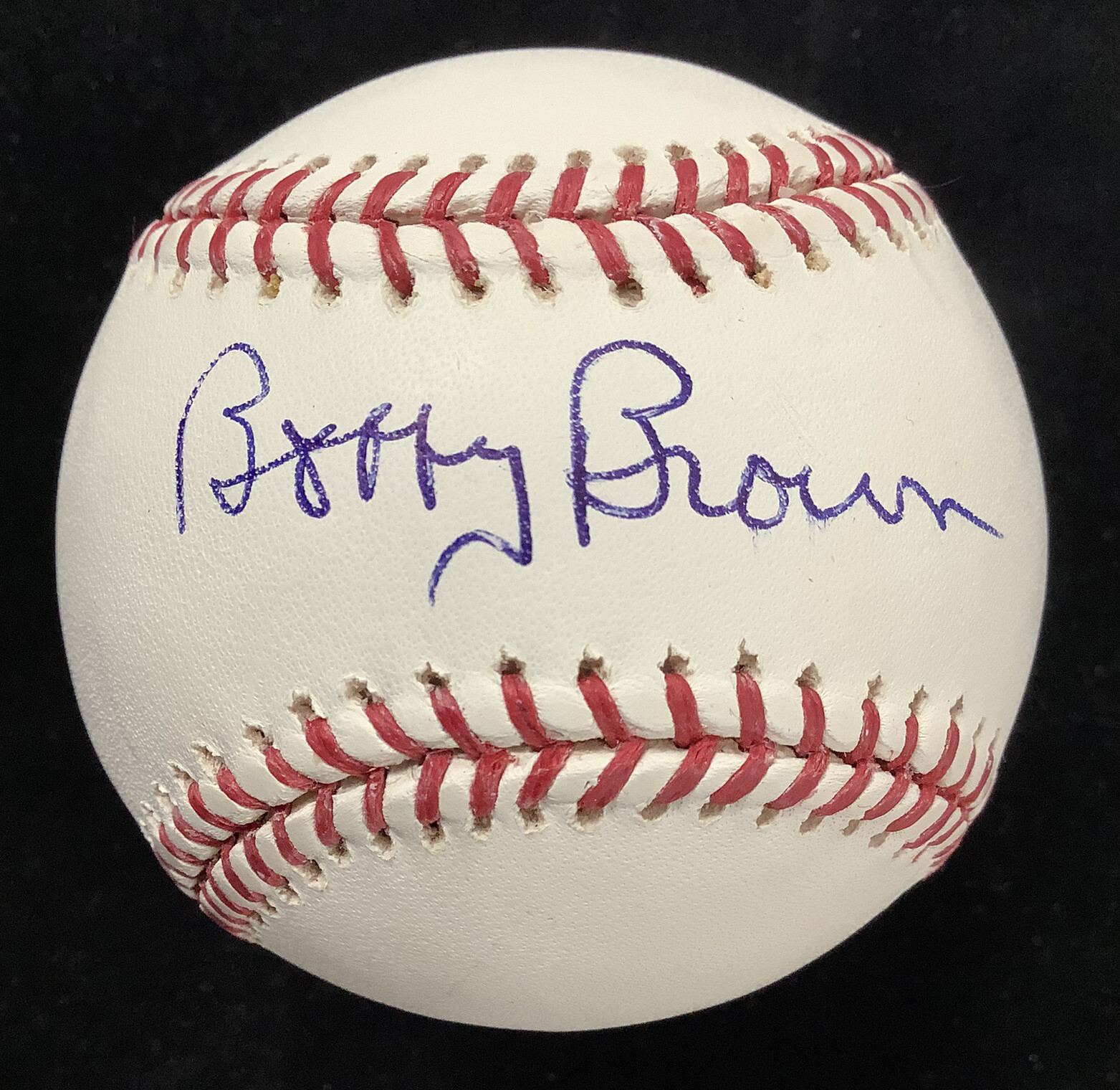 Bobby Brown Signed Baseball Selig NY Yankees + Mickey Klutts Autograph ...