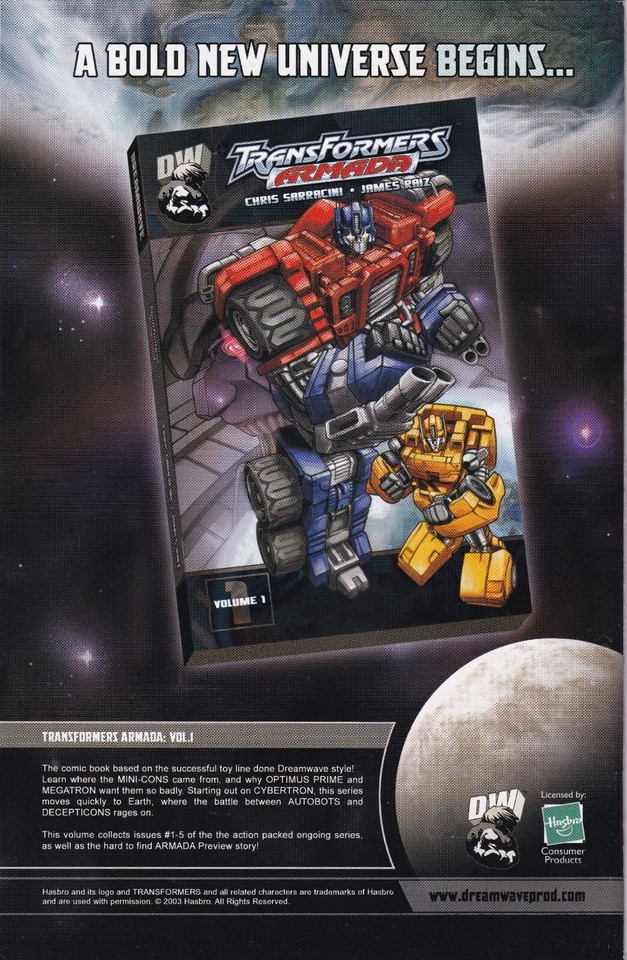 Transformers Armada #1 DreamWave Comics (2003) Free Comic Book Day | eBay