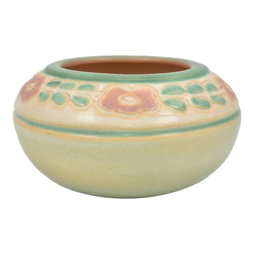 North Dakota School of Mines UND 1941 Art Pottery Prairie Rose Bowl ...