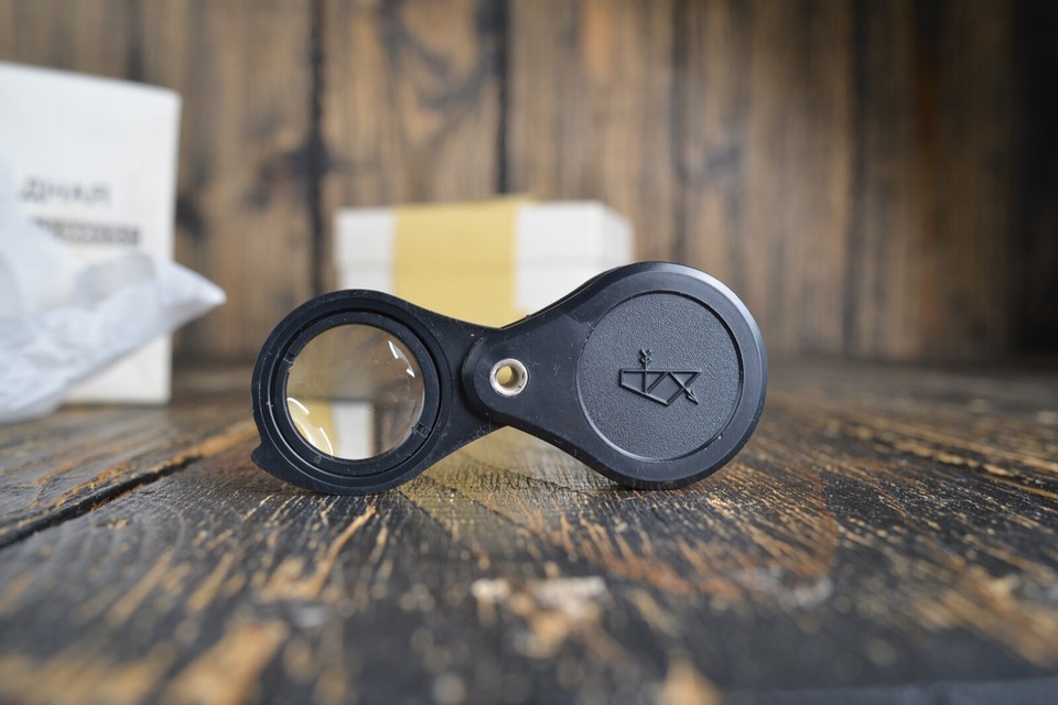 7x loupe magnifier USSR pocket loupe (analog Carl Zeiss) Vintage *Hight ...
