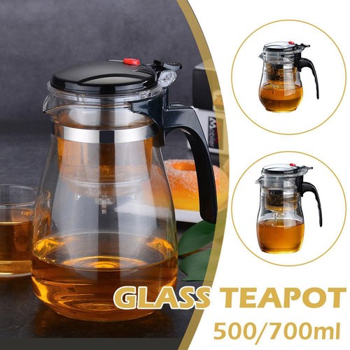 Tea Pots Heat Resistant Glass Tea Pot Tea Infuser Chinese Kung Fu Tea ...