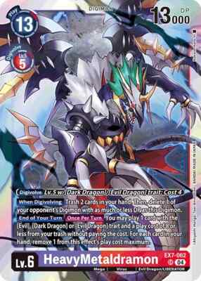 HeavyMetaldramon EX7-062 SR - Digimon - Liberator | eBay