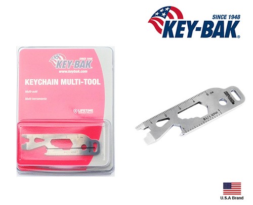 Key-Bak Stainless Steel KeyChain Multi-Tool 8 Function Tools | eBay