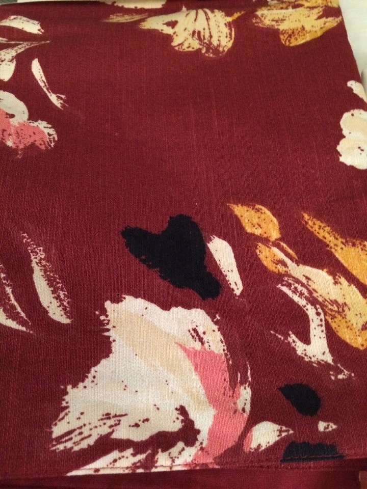 Threshold Red Rust Multi Floral Table Runner New | eBay