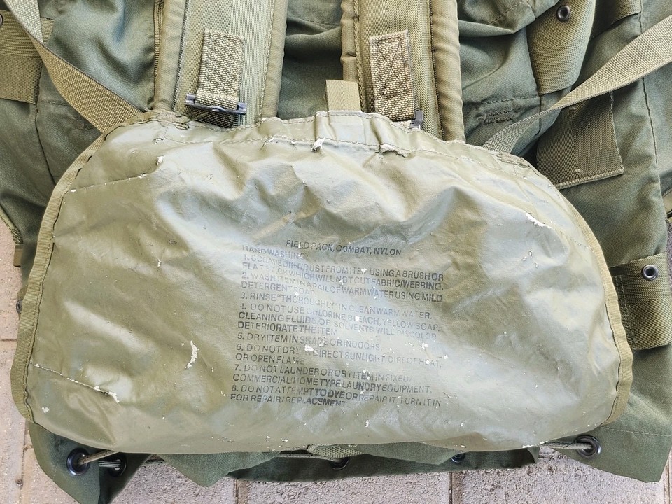 US Military Field Pack Combat Backpack Rucksack Nylon M | eBay