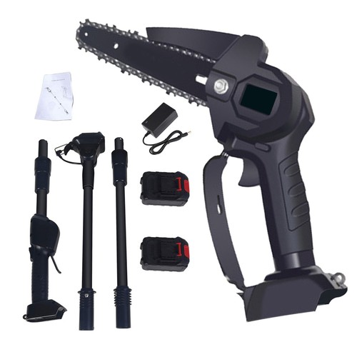 6" Electric Cordless Chain Saw Pole Tree Branch Wood Pruner Cutting ...