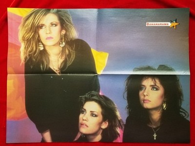 1980s Bananarama Poster 16x22 vtg Ratt Double Sided Music POSTER vtg ...