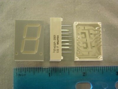 2 Hewlett Packard HDSP-3901 7 Segment Displays for High Light ...