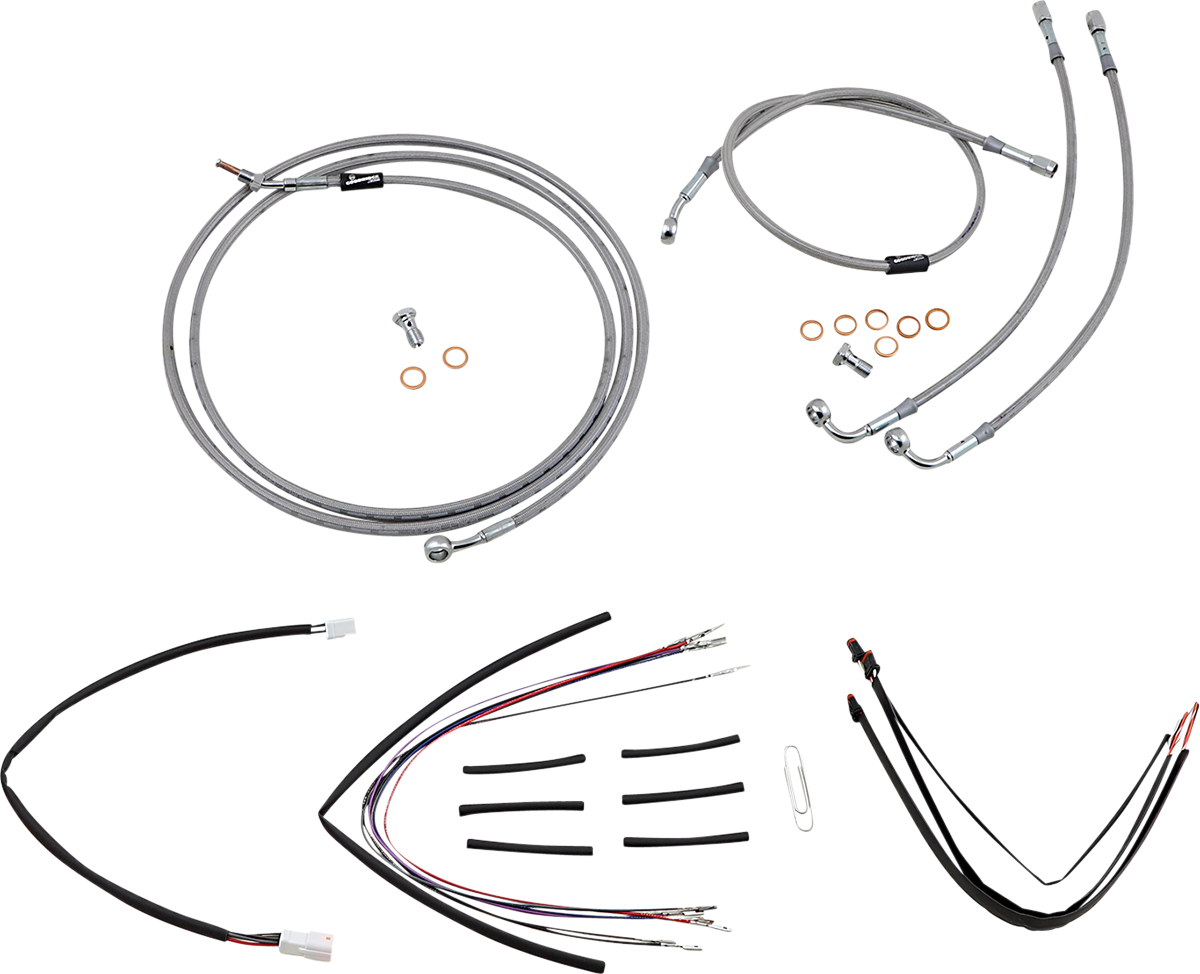 Burly 14in SS Gorilla Handlebar Controls Kit w ABS Road King Special 17 ...