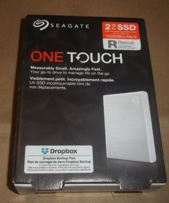 2TB Seagate One Touch External SSD Black Secure External Drive USB 3.0 ...