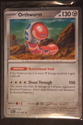 Pokémon CCG "Orthworm" Holo Card 151/193 | eBay