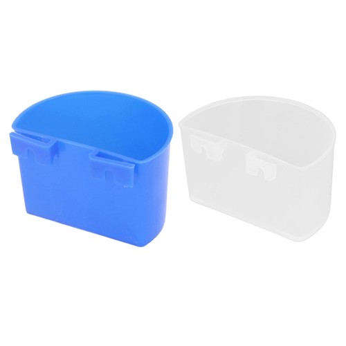 20Pcs Bird Food Bowl Plastic Water Feeding Cup Birdcage Trough Set Kit ...