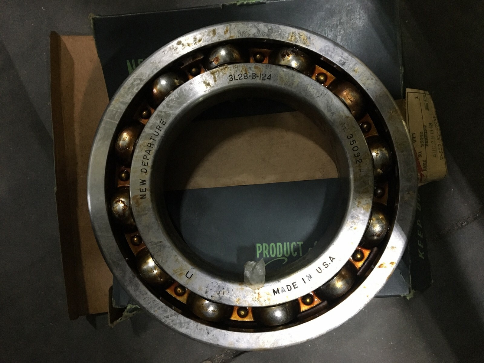 ALLISON 35092 BEARING NEW DEPARTURE OR GM 3L28-B-124 AE35092 H OD 8.25 ...