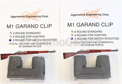 2ea M1 Garand Clips 2rd for National Match NEW 2 Round US Made NM ...