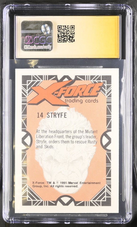 Stryfe X-FORCE TRADING CARDS #14 CGC 7 signed Rob Liefeld SIGNATURE ...