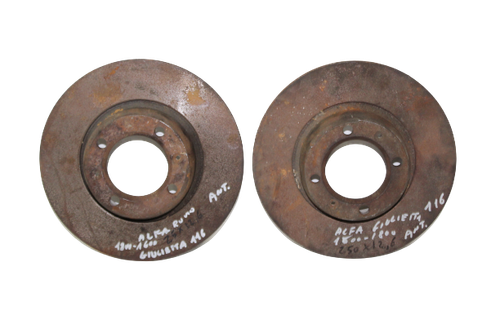 Pair Of Front Brake Discs 250X12.6 For Alfa Romeo Giulietta 116 1.6 1.8 ...