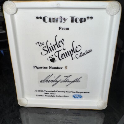 Shirley Temple Classics Collectibles Curly Top Autographed Signed 1983 ...
