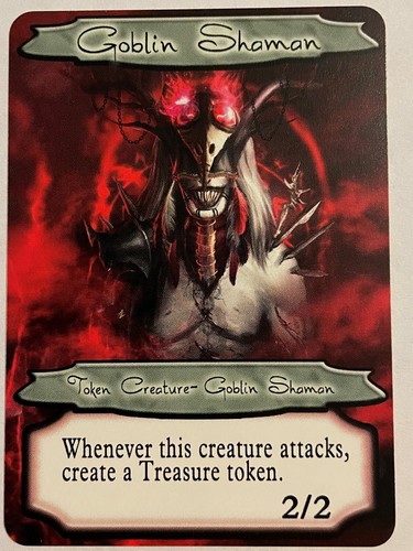MTG Goblin Shaman Token Custom (Fable of Kiki-Jiki) | eBay