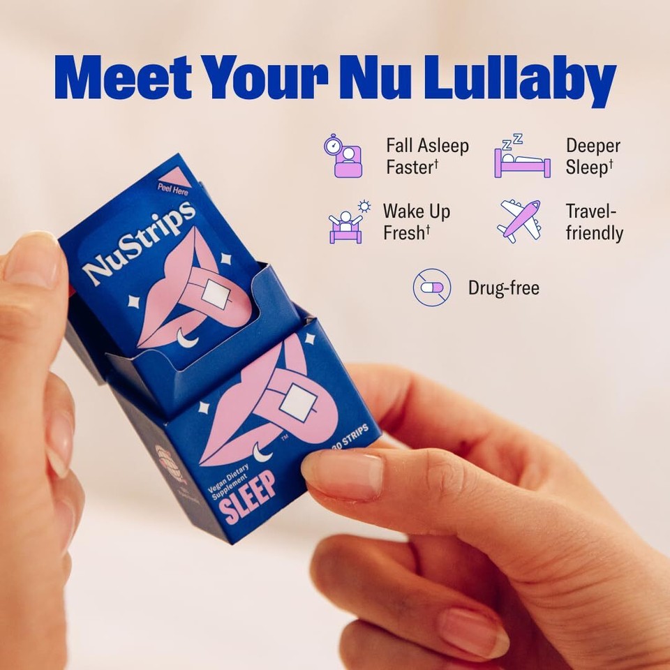 NuStrips Sleep in a Strip™ | Oral Sleep Strips with 5mg Melatonin ...
