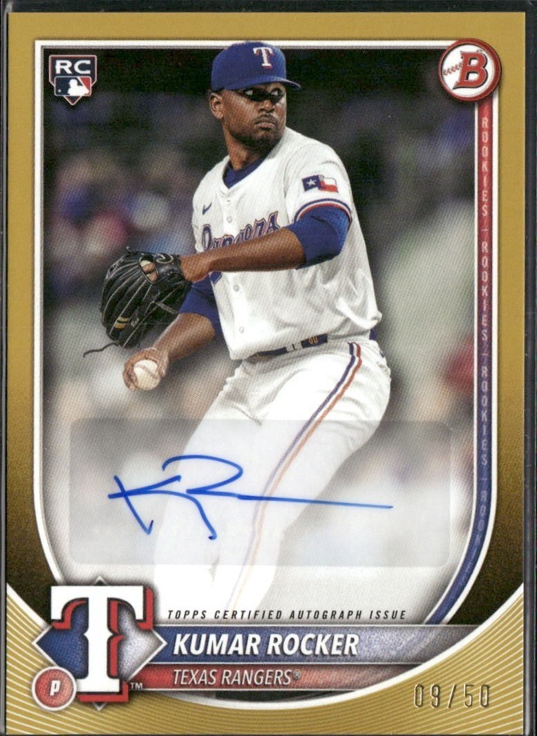 2025 Bowman - Paper Rookies and Veterans Retail Autographs Kumar Rocker ...