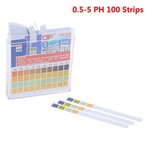 Universal pH Test Paper Strips Test Acid Alkaline Level Measure Full ...