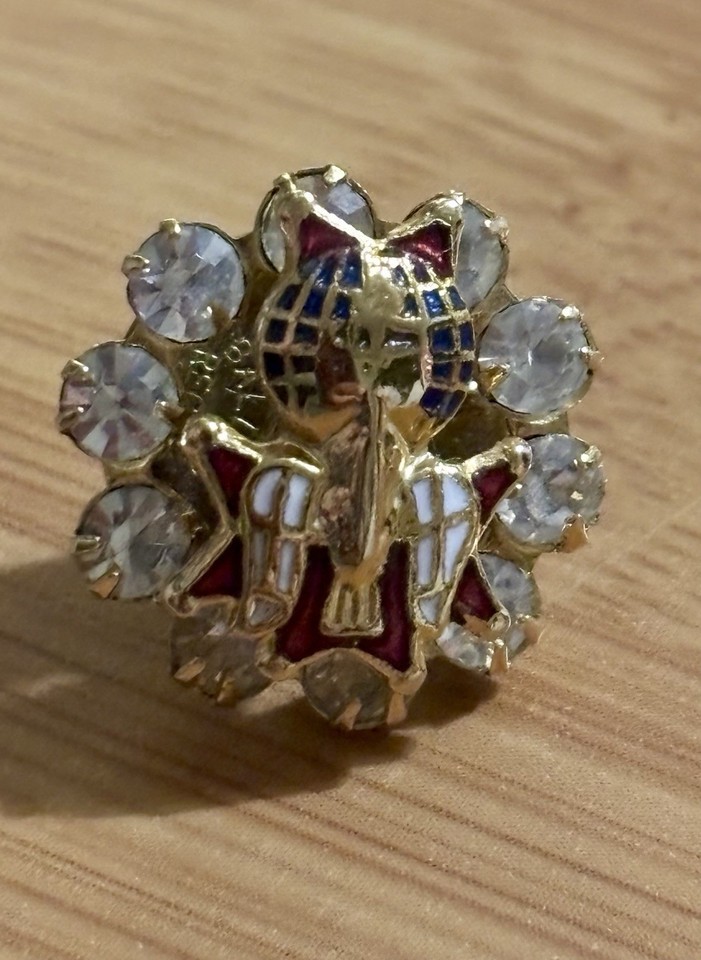 Vintage Knights Of Columbus 4th Degree Member Rhinestone Lapel Hat ...
