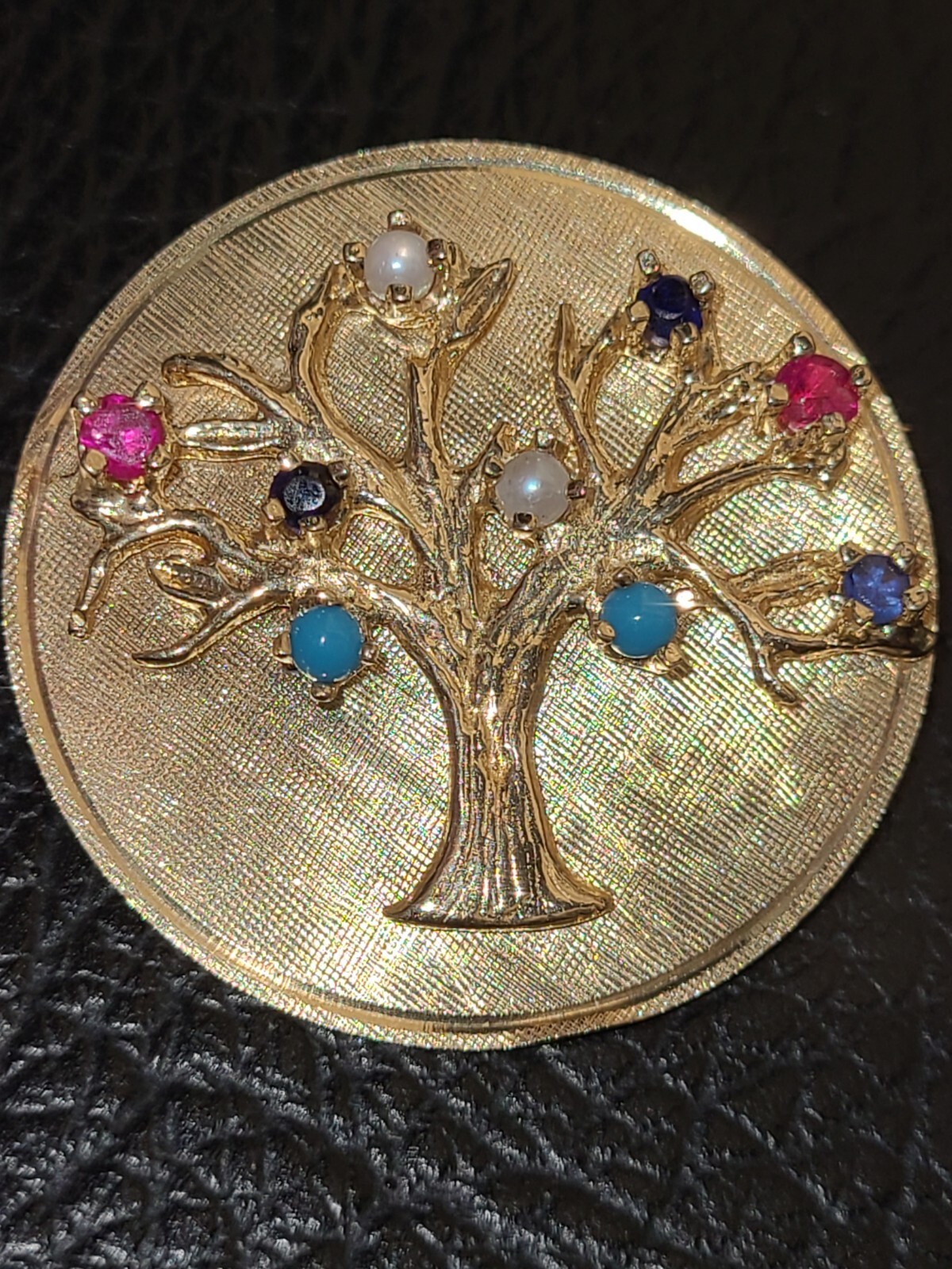Tree Of Life Pin, 14k Gold Antique Pin, 14k Gold Fami… - Gem