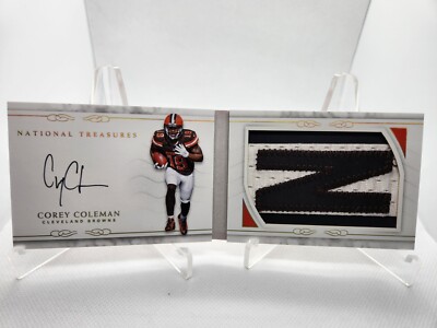 2016 National Treasures Corey Coleman Letter RPA Auto Relic Rookie RC ...