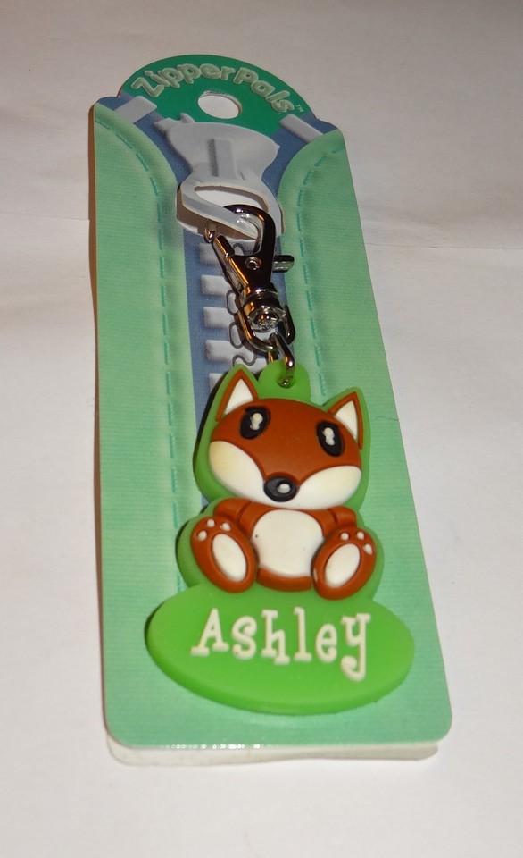 Zipper Pulls Kids Name Tag Zipper Pals ID Charm Backpack Bag Choose ...