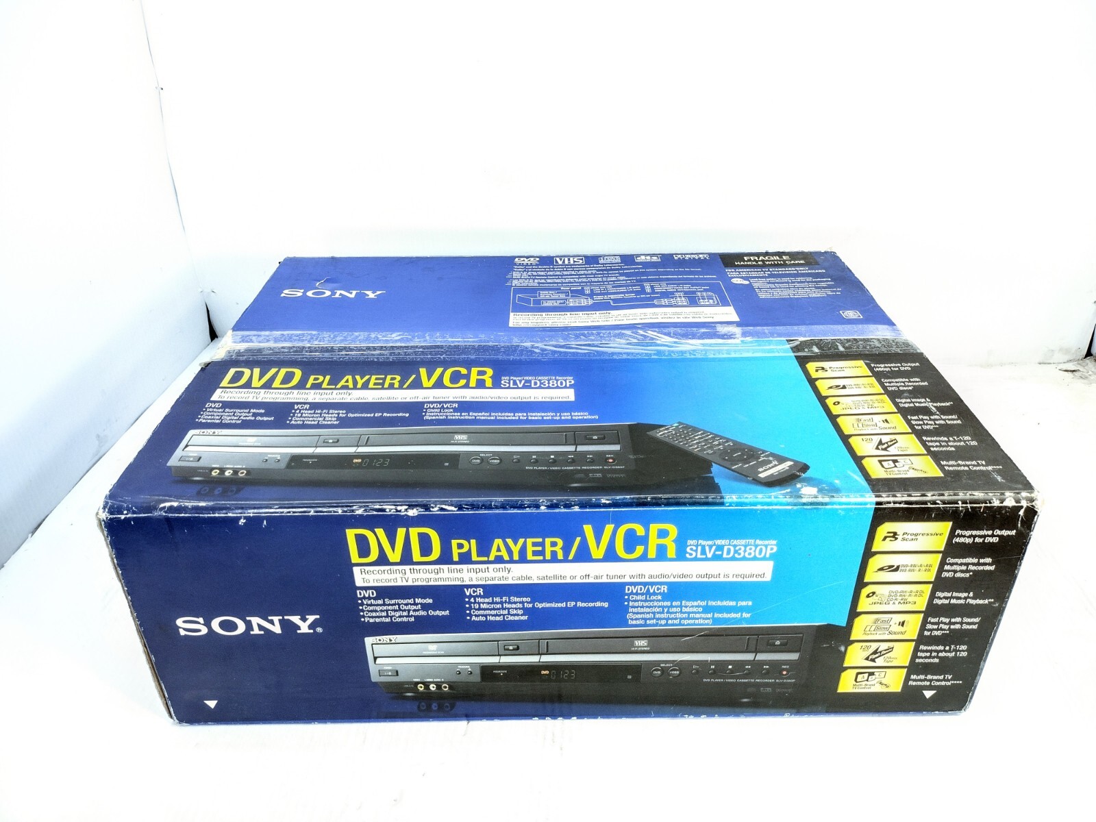 Sony SLV-D380P DVD Player / VCR NEW OPEN BOX 27242708945| eBay