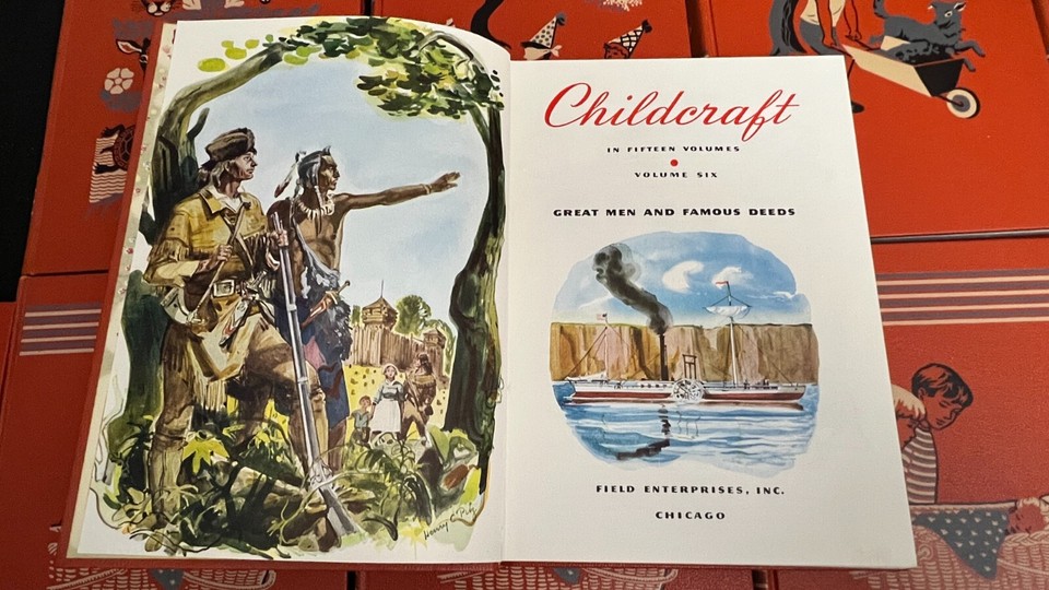 CHILDCRAFT Encyclopedia Complete Set 15 Books Orange 1954 Field ...