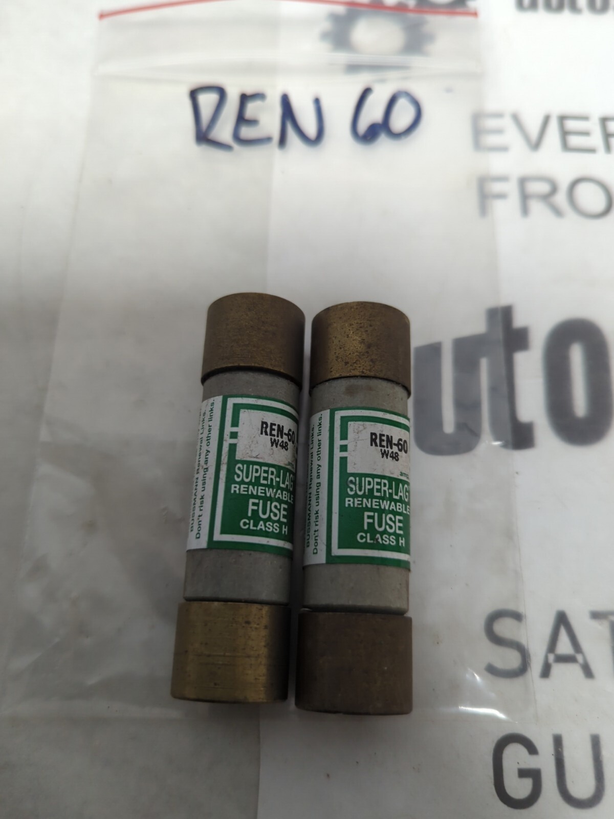COOPER BUSSMANN,REN-60,RENEWABLE FUSE LOT OF 2 NOS | eBay