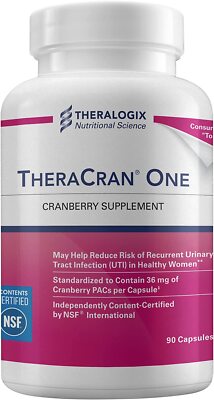 TheraCran One Cranberry Supplement | 36mg PACs Per Capsule | Cranberry ...