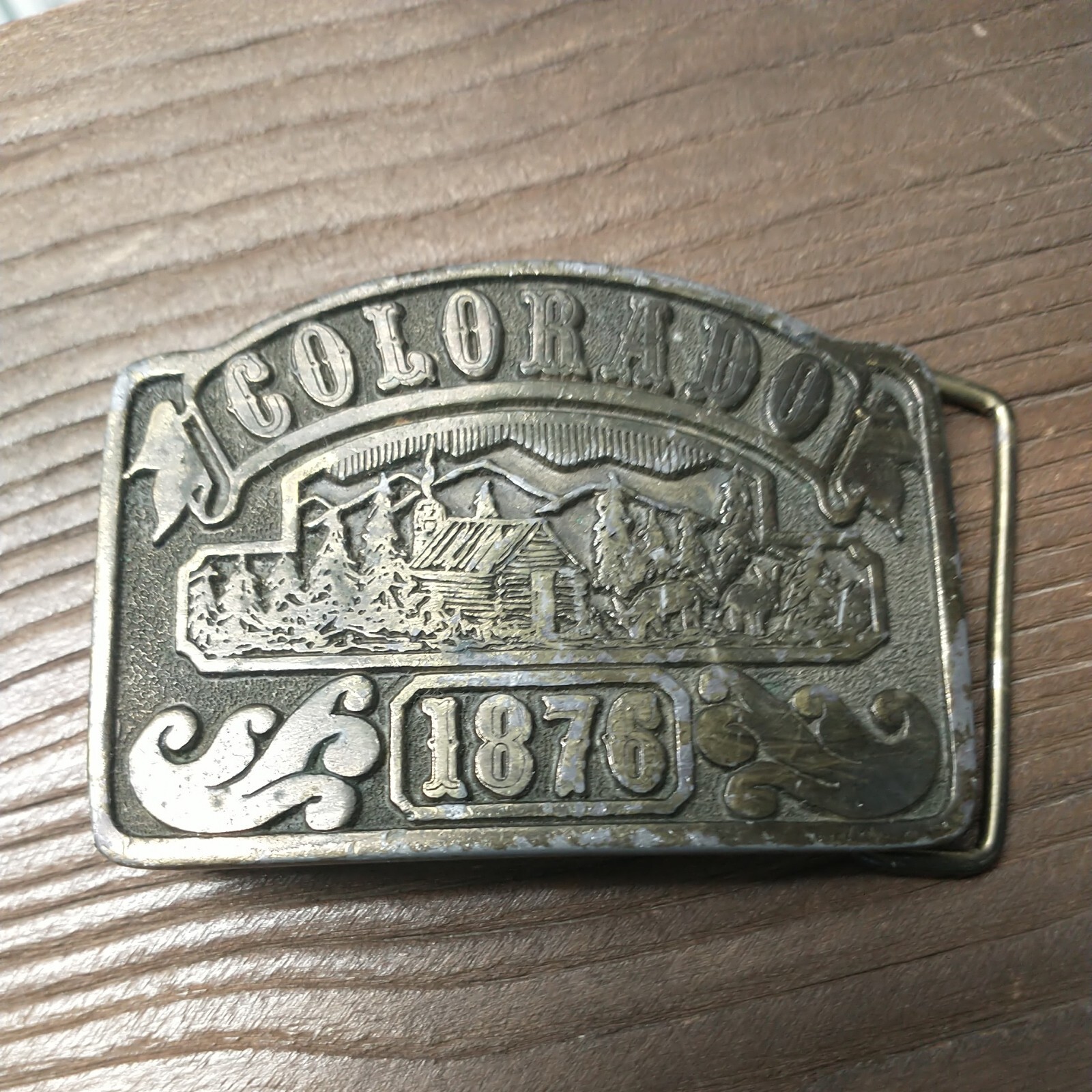 1975 Vintage Adezy Colorado 1876 Belt Buckle - Gem