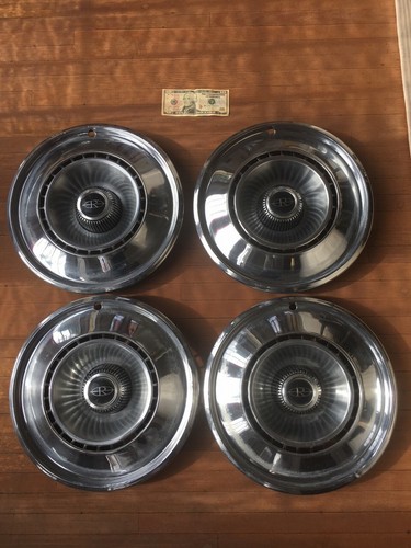 Four (4) 1968 68 Buick Riviera Wheel Covers Factory Original Wheelcover ...