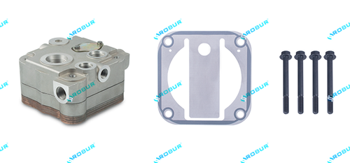 Air Brake Compressor Cylinder Head W/Plate Kit for Caterpillar /C11/C13 ...