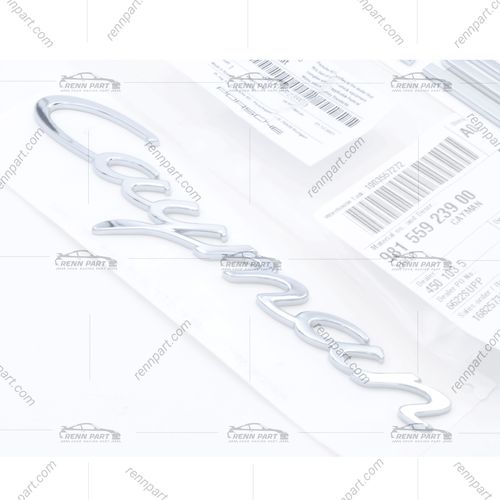 Genuine Porsche "Cayman" Script Emblem Logo Chrome 981 98155923900 | eBay